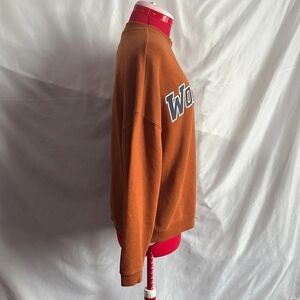 Ardene | Sweaters | Ardene Brown Crewneck Sweater With Bold Text Sm349 ...